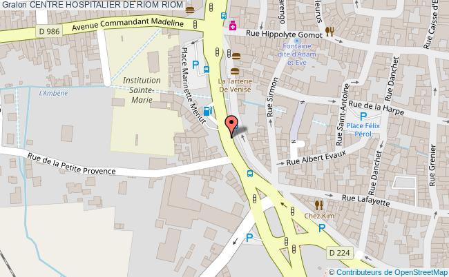 CENTRE HOSPITALIER DE RIOM Riom CH DE RIOM RIOM