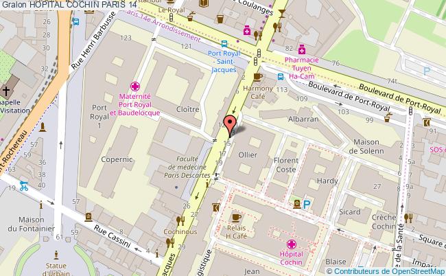 HOPITAL COCHIN Paris GPE HOSP COCHIN-SAINT VINCENT DE PAUL (APHP) PARIS 14