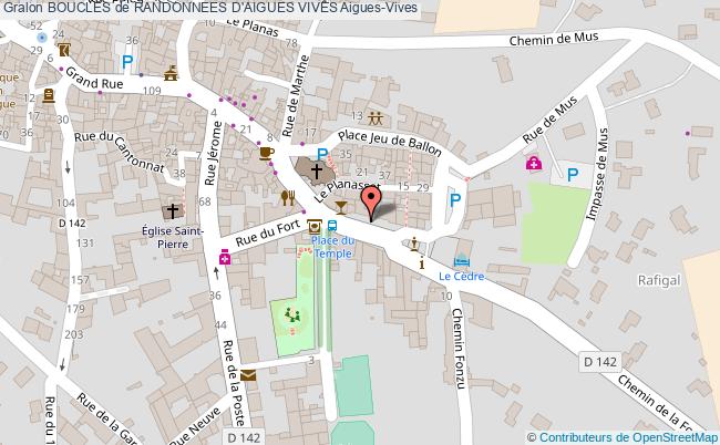 BAS MAS ROUGE Boucles de randonnees d'aigues vives Aigues-Vives