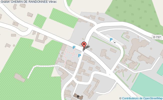 boucle de randonnée Chemin de randonnee Vérac