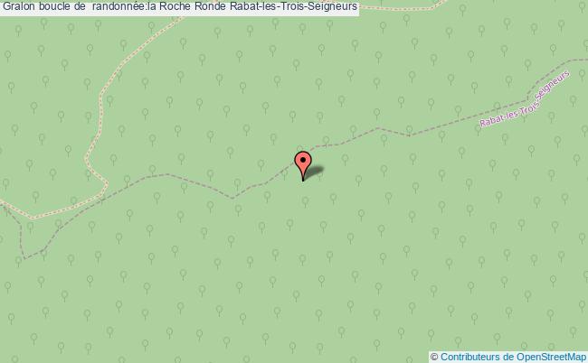 boucle de randonnée:la Roche Ronde Boucle de randonnée:la roche ronde ...