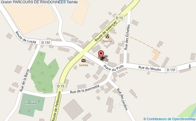 Circuit bleu Parcours de randonnees Gehée