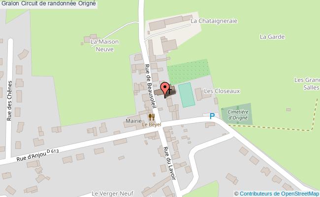 Circuit d'Origné Circuit de randonnée Origné