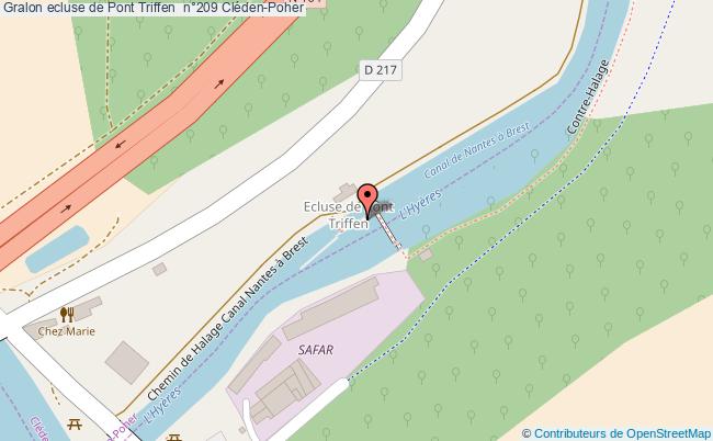 Ecluse avec passerelle de Pont Triffen Ecluse de pont triffen n°209 ...