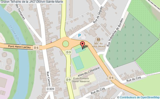 Fronton de la JAO Terrains de la jao Oloron-Sainte-Marie