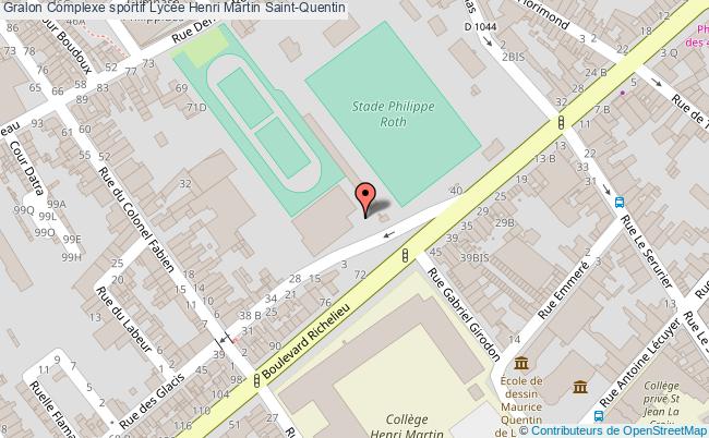 Gymnase Complexe sportif lycée henri martin Saint-Quentin