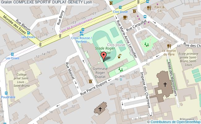 Gymnase Genety Complexe sportif duplat genety Lyon