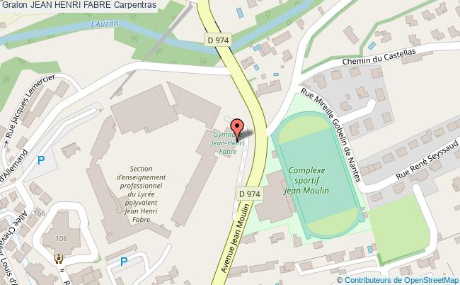 GYMNASE JH FABRE Jean henri fabre Carpentras