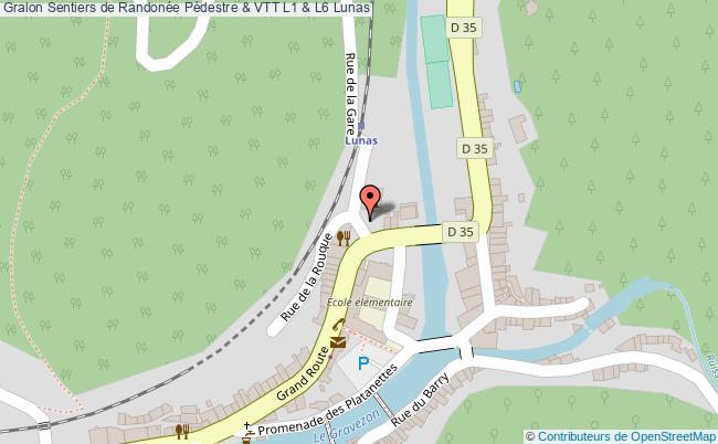 L1 Les Yeuses Sentiers de randonée pédestre & vtt l1 & l6 Lunas