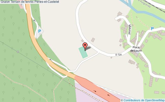 La Fontaine du Castelet Terrain de tennis Perles-et-Castelet