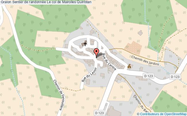 Le col de Mairolles Sentier de randonnée le col de mairolles Quintillan
