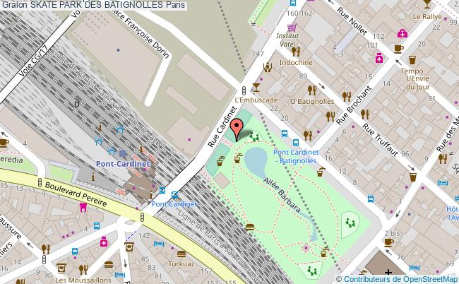 PISTE DE ROLLER Skate park des batignolles Paris