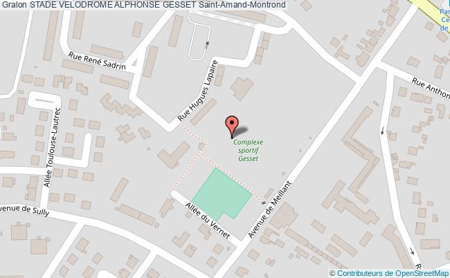 Piste vélodrome Stade velodrome alphonse gesset Saint-Amand-Montrond