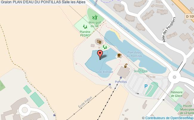 PLAN D'EAU DU PONTILLAS Plan d'eau du pontillas Salle les Alpes