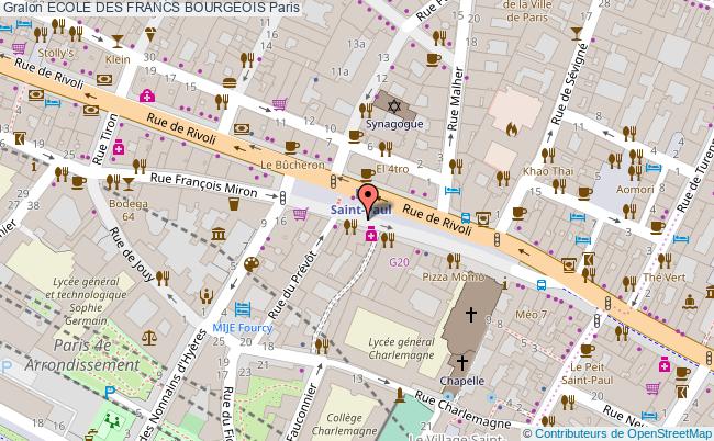 SALLE DE GYMNASTIQUE (BAS) Ecole des francs bourgeois Paris