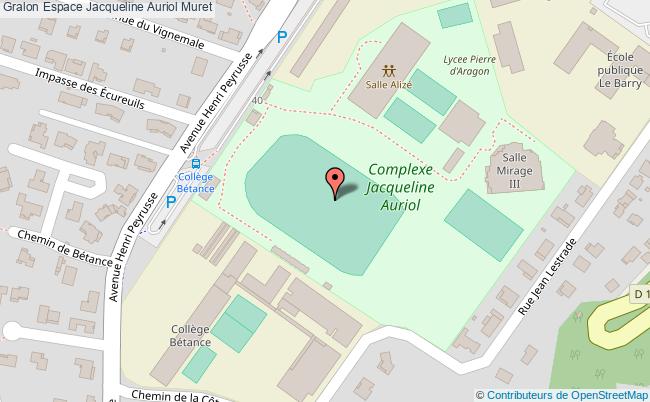 Stade d'athlétisme Colette Besson Espace jacqueline auriol Muret