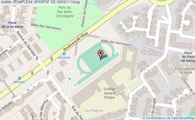 STADE D'ATHLETISME Complexe sportif de gency Cergy