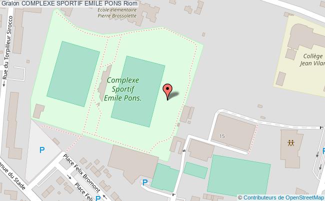 Stade d'athlétisme Complexe sportif emile pons Riom