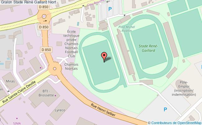 Stade d'athlétisme du terrain entraînement Stade rené gaillard Niort