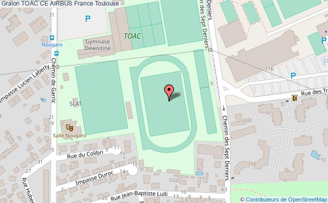 Stade d'athlétisme Toac ce airbus france Toulouse