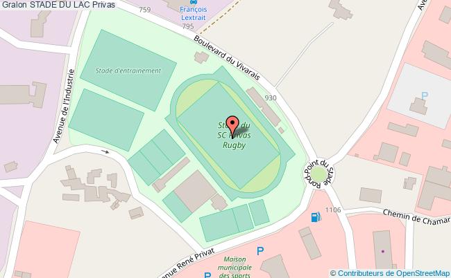 TERRAIN D'HONNEUR Stade du lac Privas