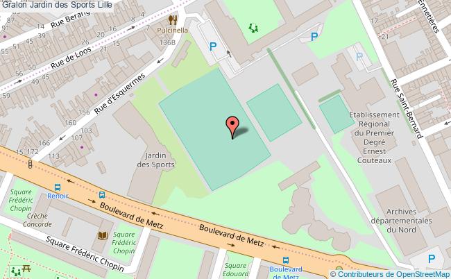 terrain de foot synthétique Jardin des sports Lille