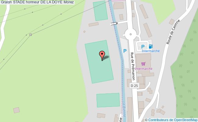 TERRAIN DE FOOTBALL PRINCIPAL Stade honneur de la doye Morez