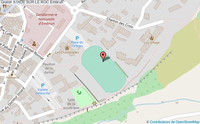 TERRAIN DE FOOTBALL Stade sur le roc Embrun