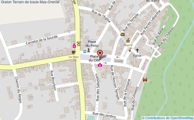 Terrain de pétanque Terrain de boule Mas-Grenier