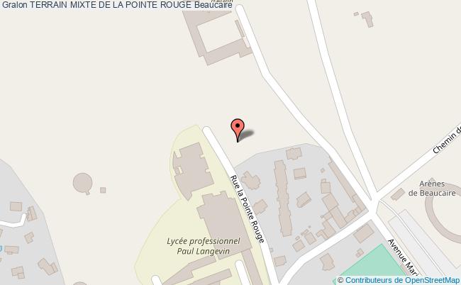 TERRAIN MIXTE DE LA POINTE ROUGE Terrain mixte de la pointe rouge Beaucaire