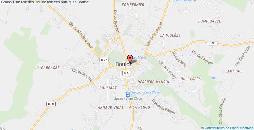 Toilette Bouloc liste des toilettes publiques de Bouloc : 1 toilettes