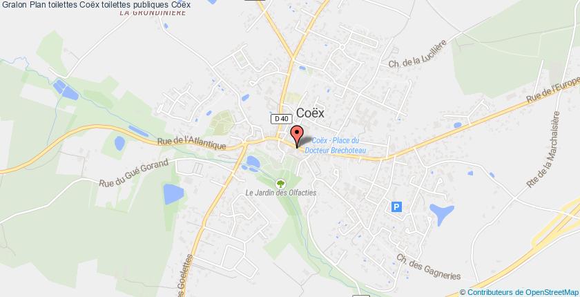 Toilette Coëx liste des toilettes publiques de Coëx : 1 toilettes