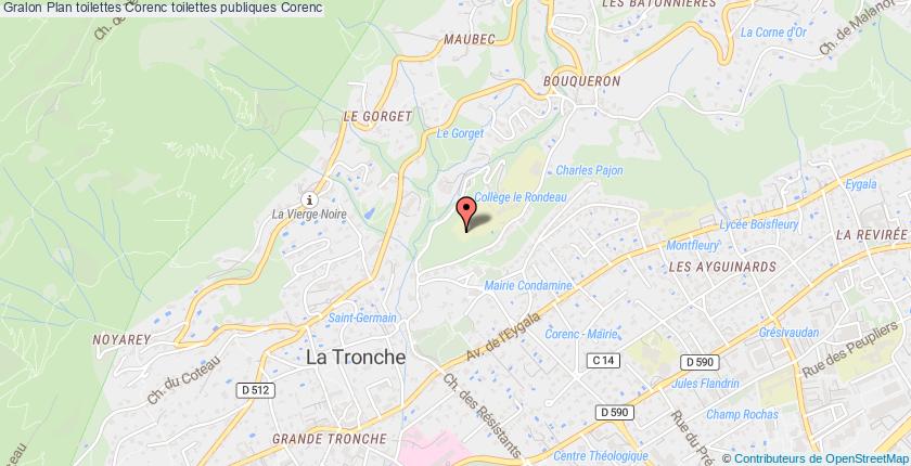 Toilette Corenc liste des toilettes publiques de Corenc : 1 toilettes