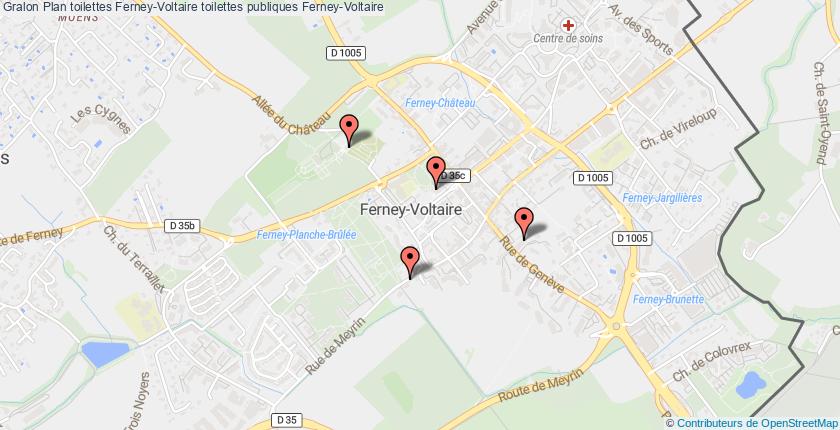 Toilette Ferney-Voltaire liste des toilettes publiques de Ferney ...