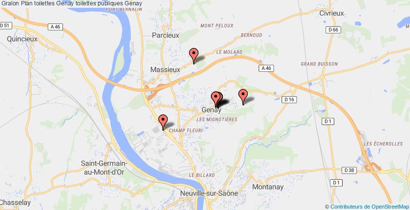 Toilette Genay liste des toilettes publiques de Genay : 7 toilettes