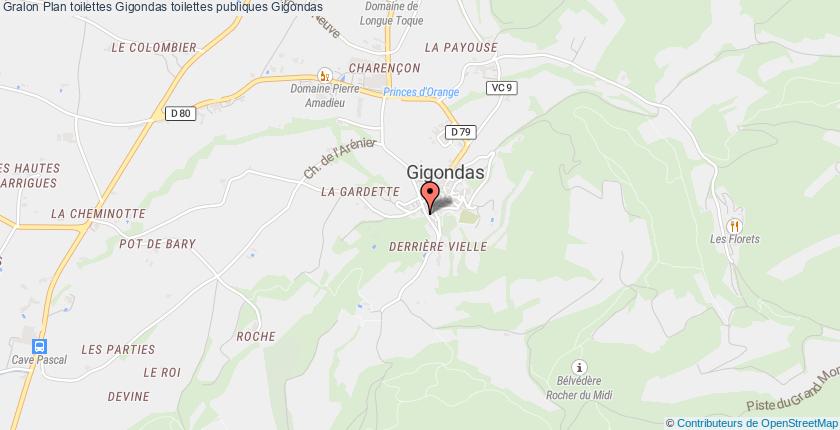 Toilette Gigondas liste des toilettes publiques de Gigondas : 1 toilettes