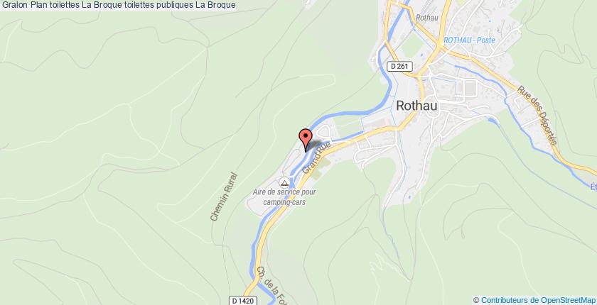 Toilette La Broque liste des toilettes publiques de La Broque : 1 toilettes