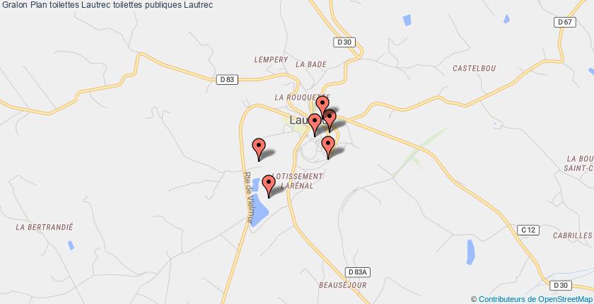 Toilette Lautrec liste des toilettes publiques de Lautrec : 6 toilettes