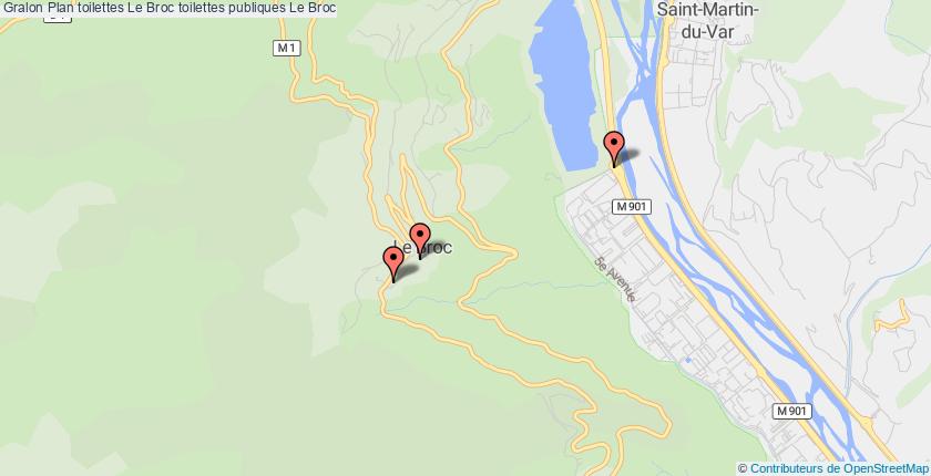 Toilette Le Broc liste des toilettes publiques de Le Broc : 3 toilettes