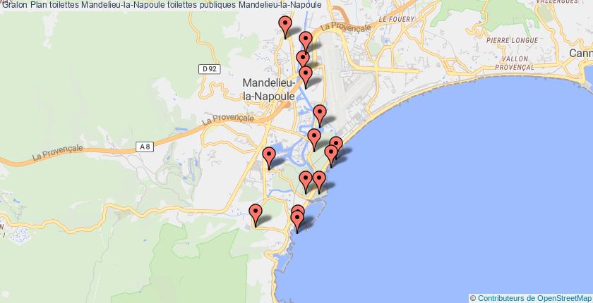 Toilette Mandelieu-la-Napoule liste des toilettes publiques de ...