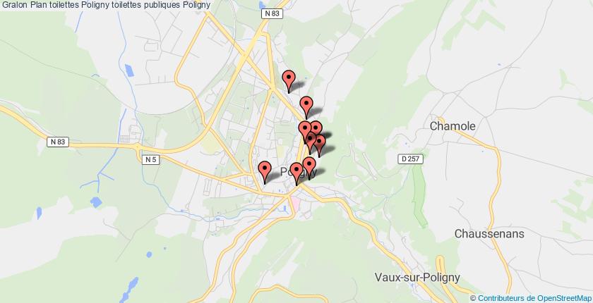 Toilette Poligny liste des toilettes publiques de Poligny : 10 toilettes