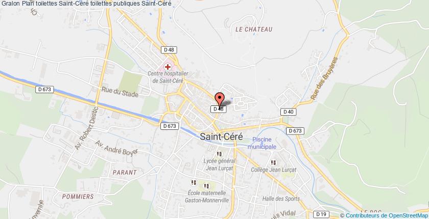 Toilette Saint-Céré liste des toilettes publiques de Saint-Céré : 1 ...