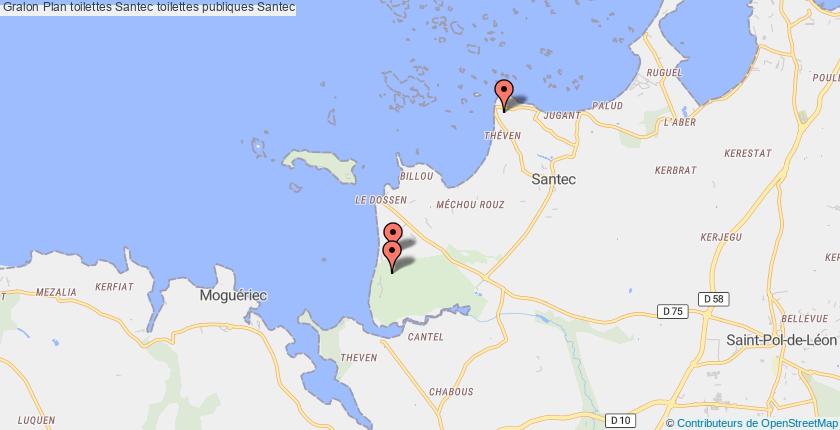 Toilette Santec liste des toilettes publiques de Santec : 3 toilettes