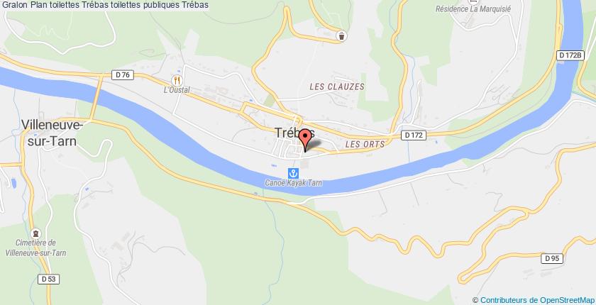 Toilette Trébas liste des toilettes publiques de Trébas : 1 toilettes