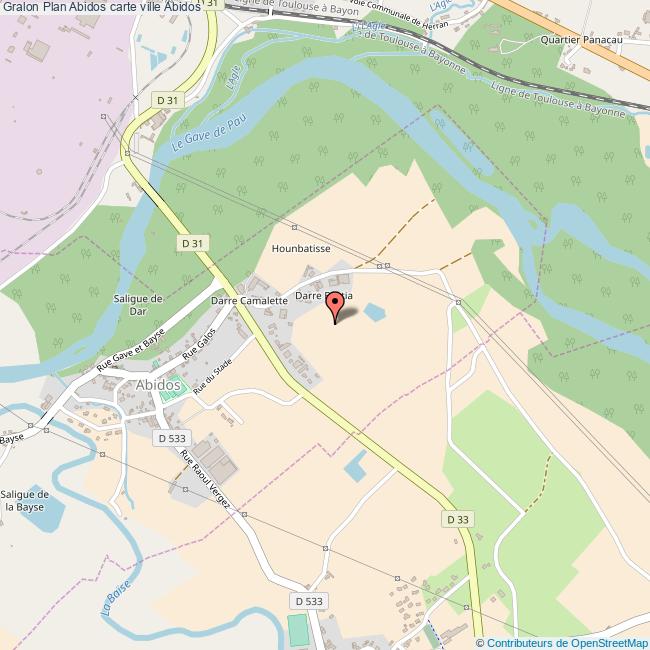 Plan Abidos carte ville Abidos