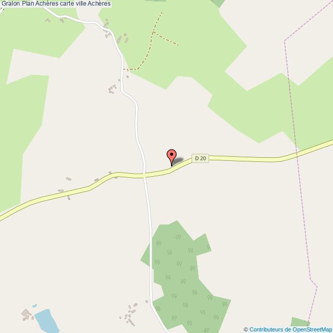 Plan Achères carte ville Achères