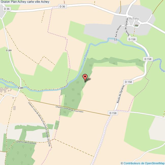 Plan Achey carte ville Achey