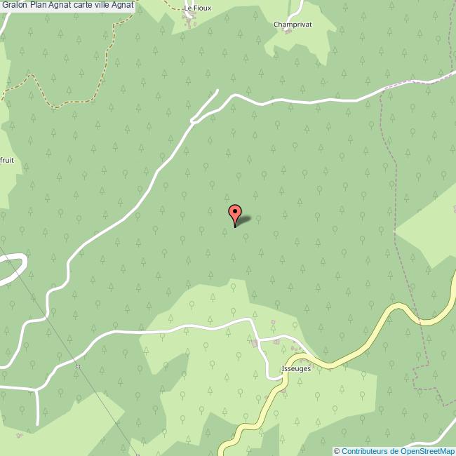 Plan Agnat carte ville Agnat