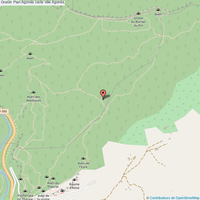 Plan Agonès carte ville Agonès