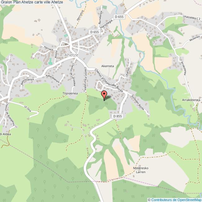 Plan Ahetze carte ville Ahetze